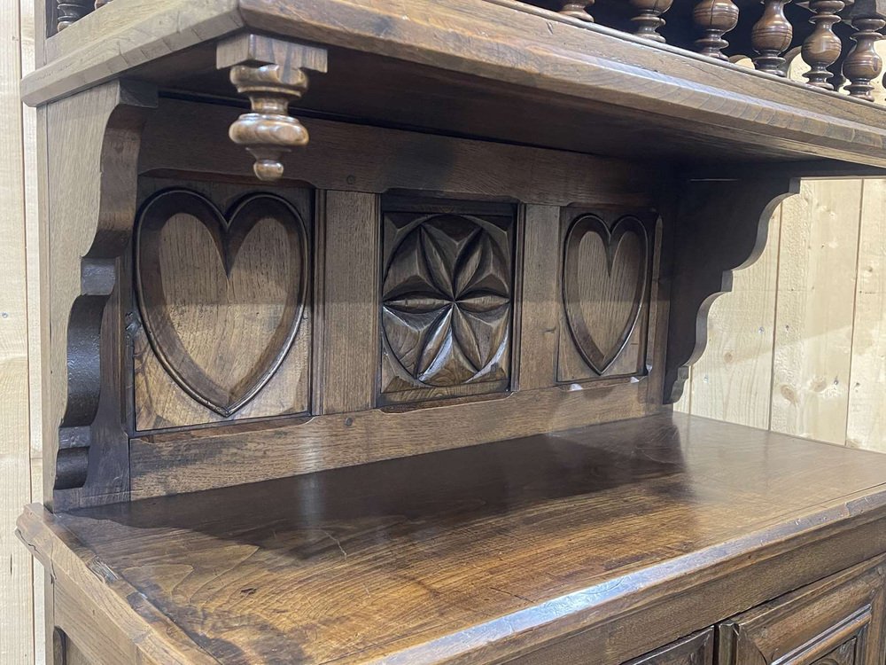 Buffet Breton en Châtaigner, 1950s en vente sur Pamono