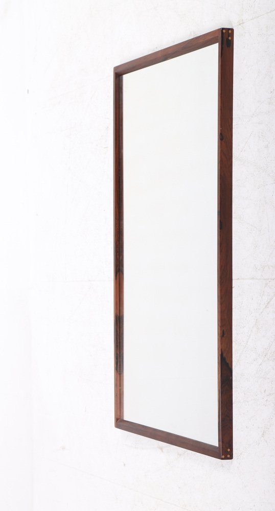 Miroir en Palissandre par Kai Kristiansen pour Aksel Kjersgaard, 1960s ...