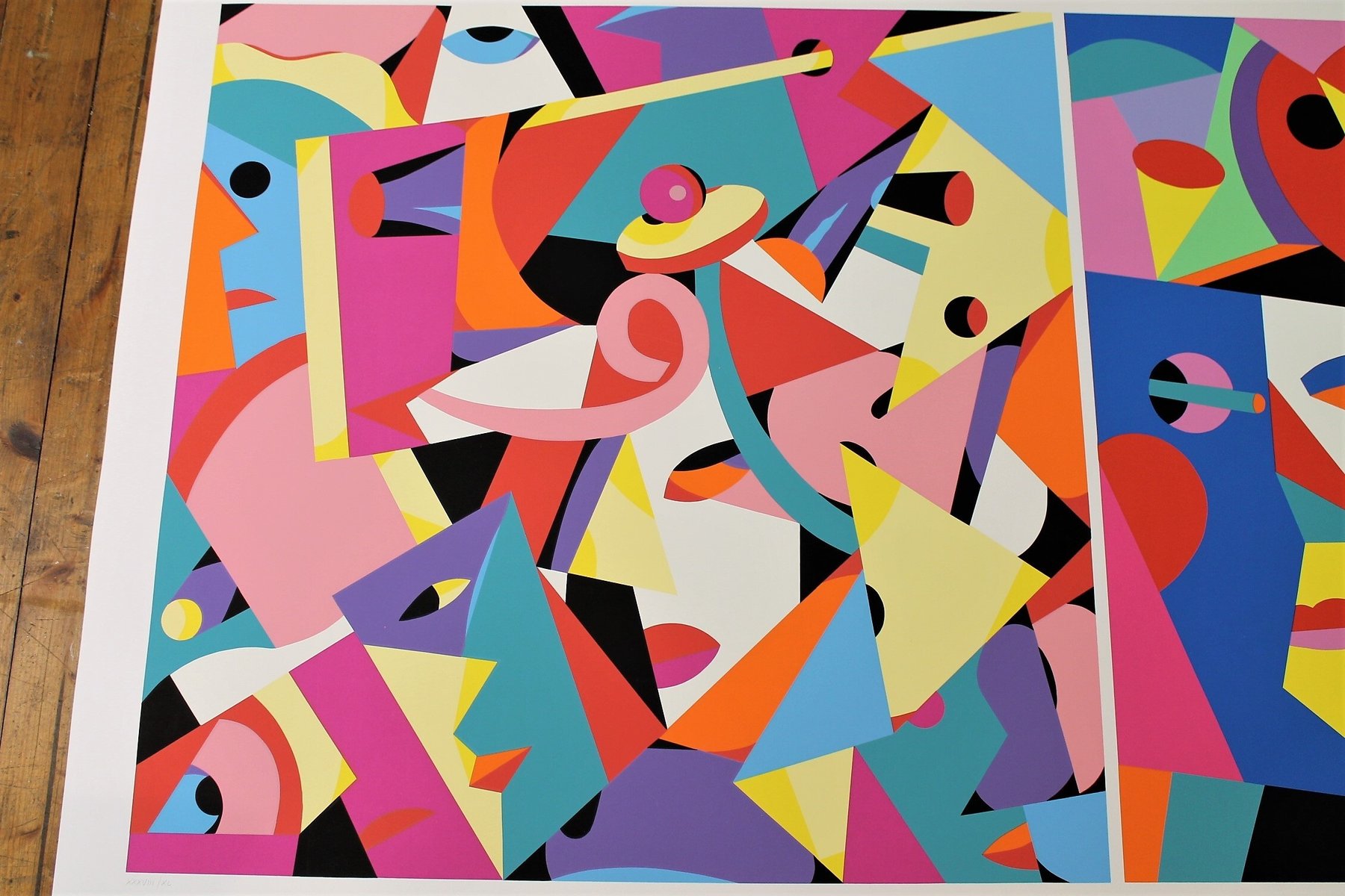 Pablo Echaurren, Vernissage, 1990, Silk-Screen for sale at Pamono