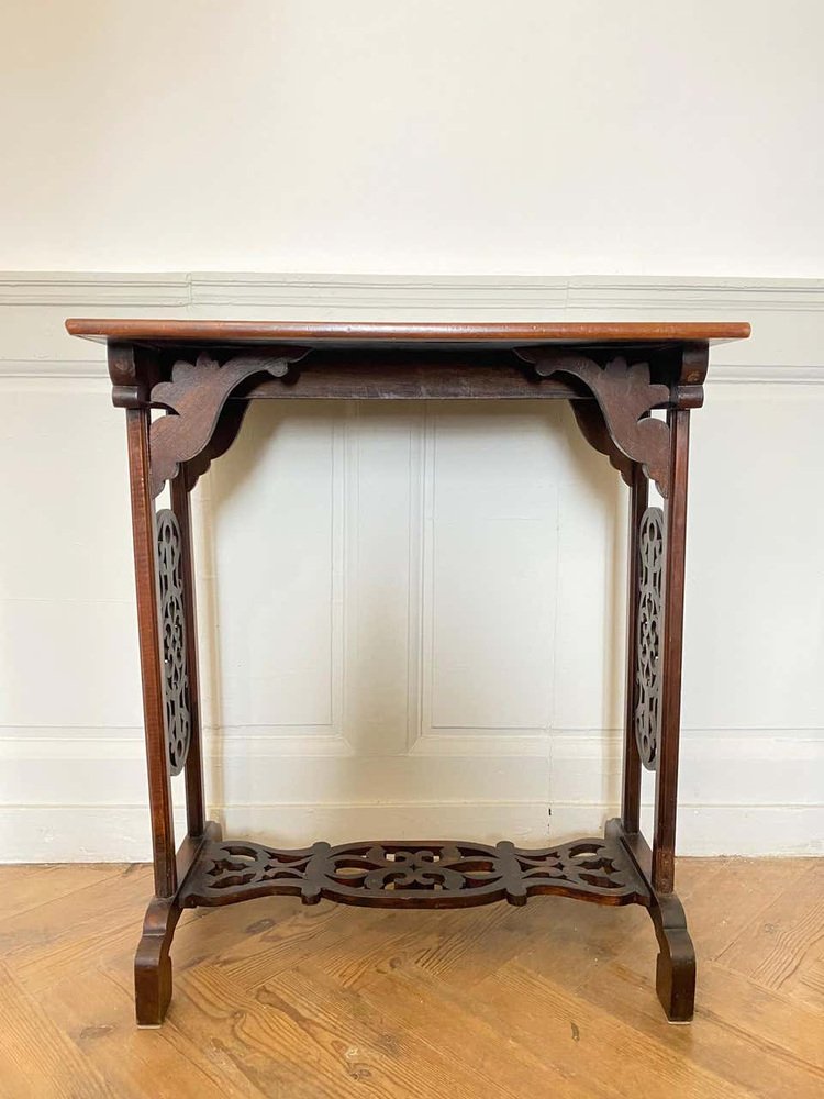 Antique Japanese Inspired Lacquered Side Table by Bailly Théroux for sale at Pamono