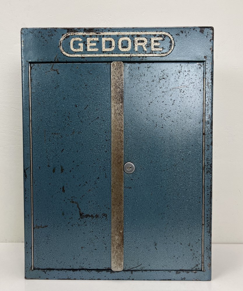 Vintage Industrial Metal Wall Mounted Tool Storage Cabinet, 1950s for ...