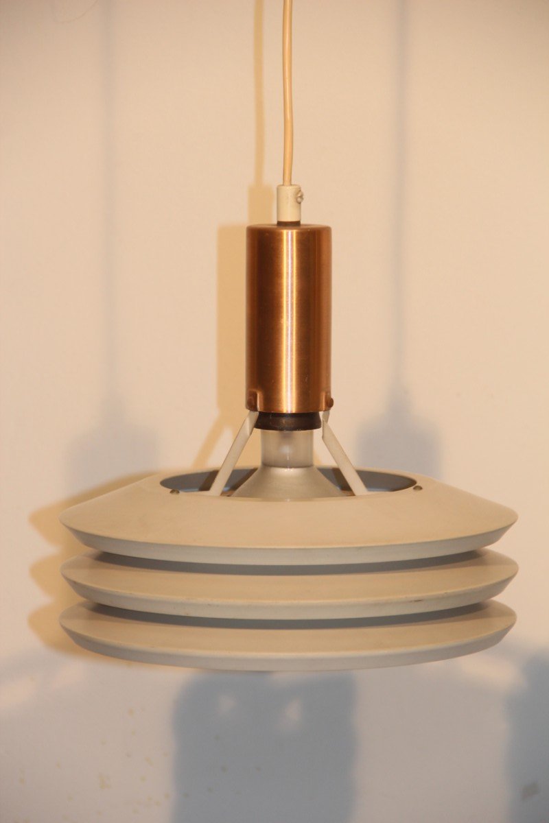 Lámparas de techo danesas minimalistas de En Voss Belysning, años 50 ...
