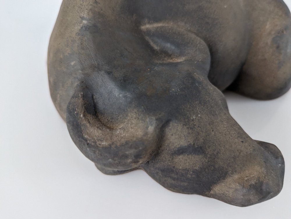 Elena Laverón, Buffalo Resting, 1980s, Ceramic for sale at Pamono