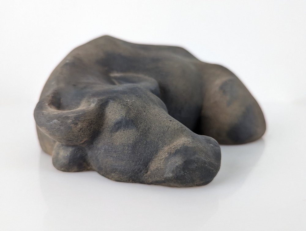 Elena Laverón, Buffalo Resting, 1980s, Ceramic for sale at Pamono