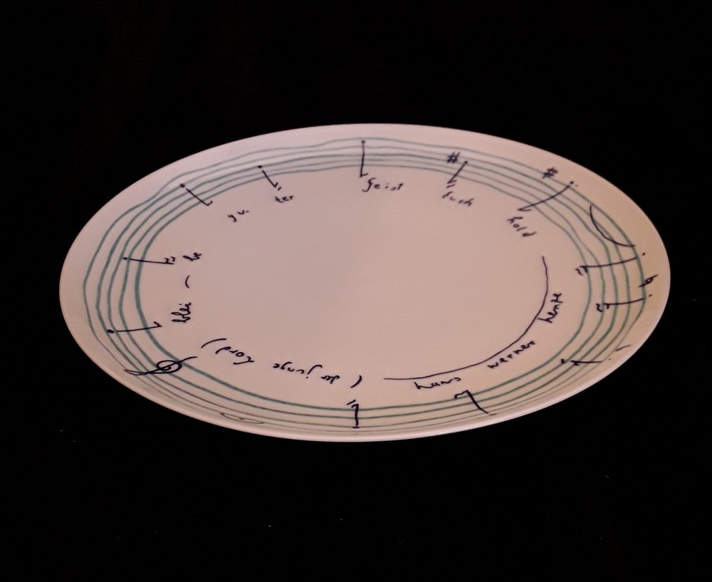 Porcelain Artist No. 6 Wall Plate with the Number 0111/5000 by Hans ...