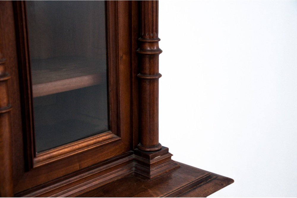 Bookcase with Glass Vitrine, France, 1880 for sale at Pamono