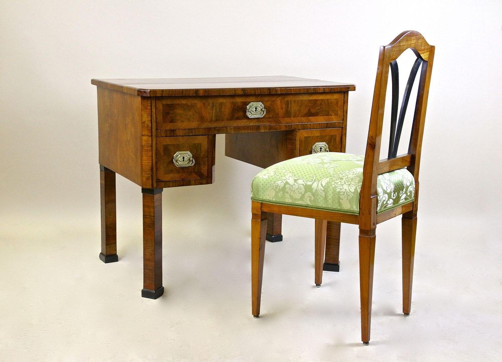 19th Century Biedermeier Writing Desk in Nutwood, Austria, 1830s for ...