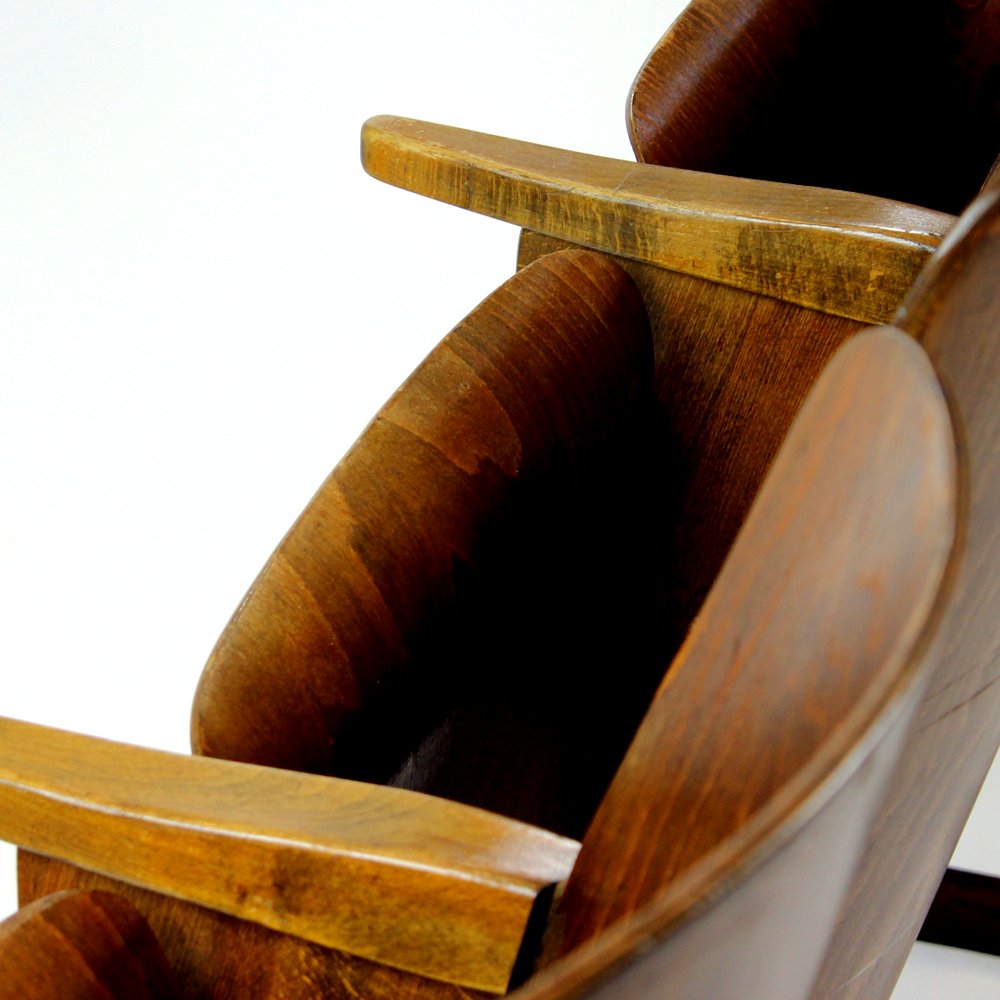 Vintage 4-Seater Cinema Bench by Michael Thonet for Ton, Former ...