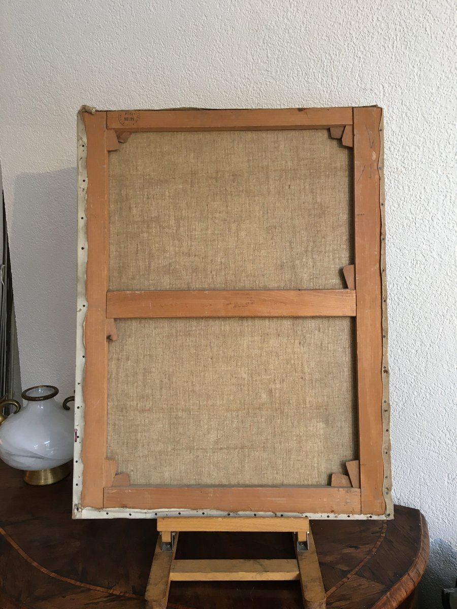 Jose Palou, Imaginary Landscape, 1950s, Oil on Canvas for sale at Pamono