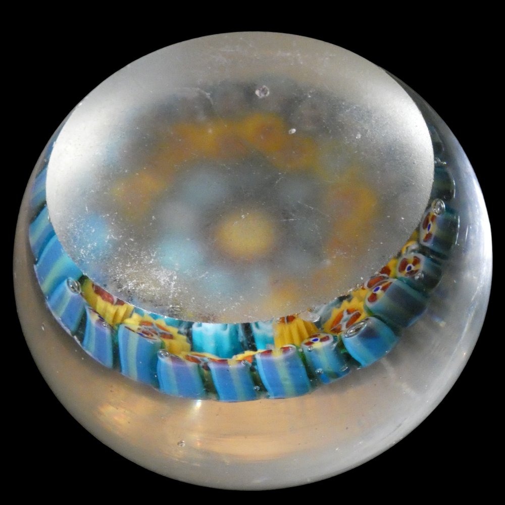 Murano Glass Paperweight, Murrine, Italy, 1950s for sale at Pamono