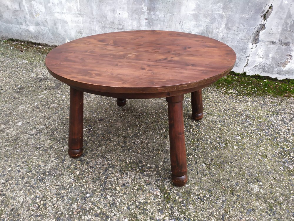 Brutalist Extendable Dining Table, 1950s for sale at Pamono