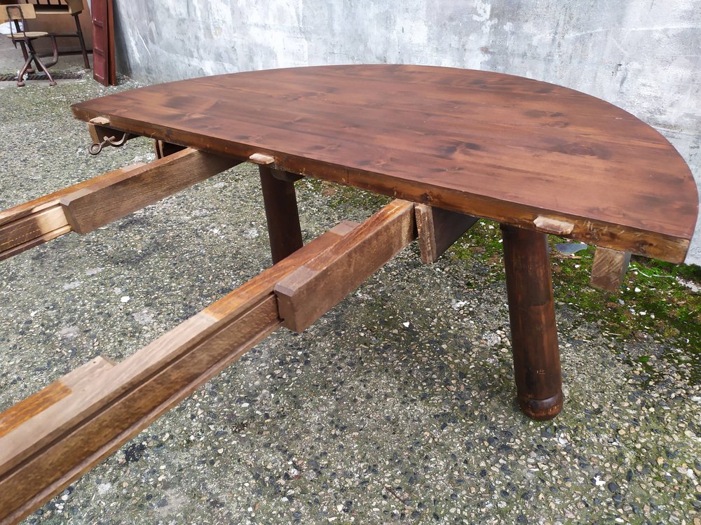 Brutalist Extendable Dining Table, 1950s for sale at Pamono