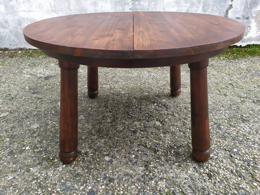 Brutalist Extendable Dining Table, 1950s for sale at Pamono