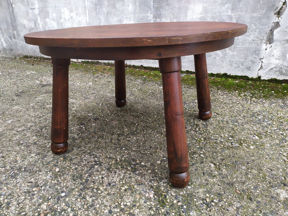 Brutalist Extendable Dining Table, 1950s for sale at Pamono