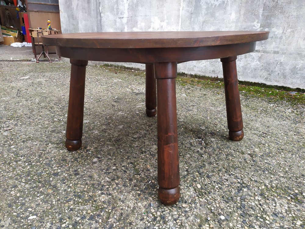 Brutalist Extendable Dining Table, 1950s for sale at Pamono