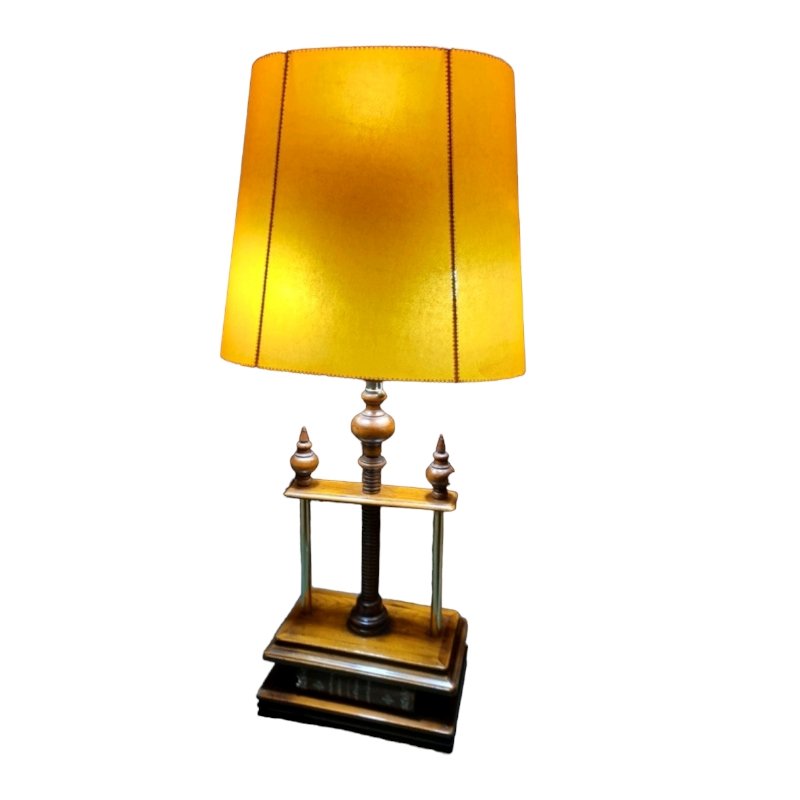 Vintage Schreibtischlampe mit Pergamentschirm von Valenti, Spanien bei ...