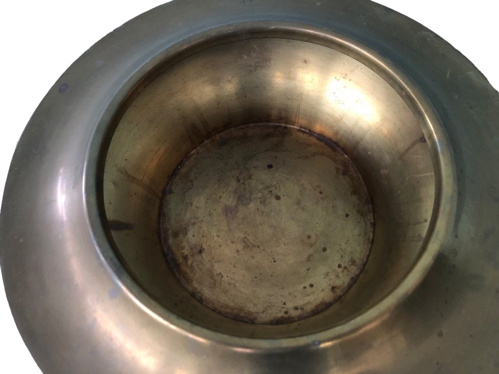 Italian Caspó in Brass Cachepot by Celestial Gallinaro, 1950s for sale ...