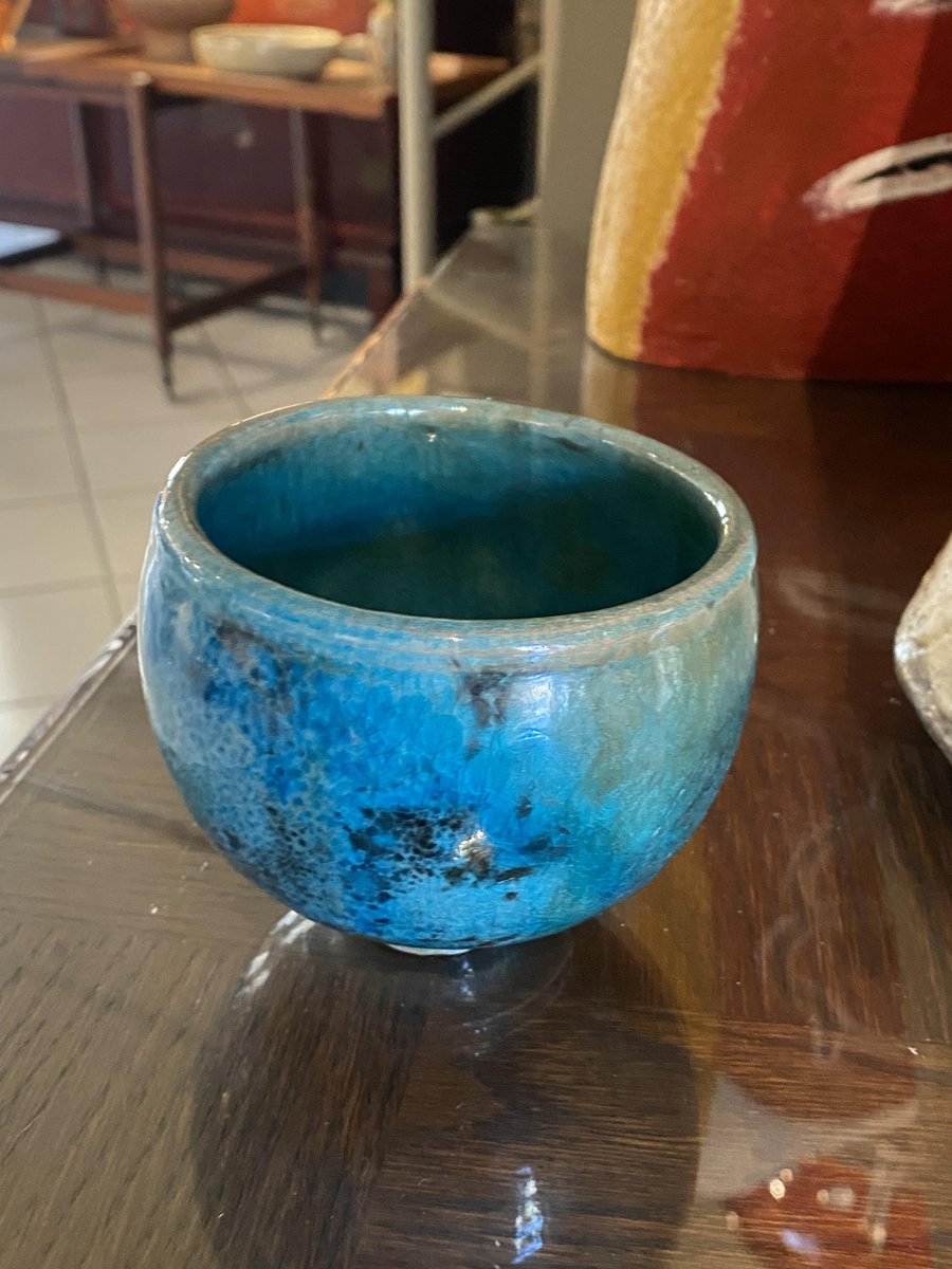 Small Raku Bowl by Gisele Buthod-Garçon for sale at Pamono