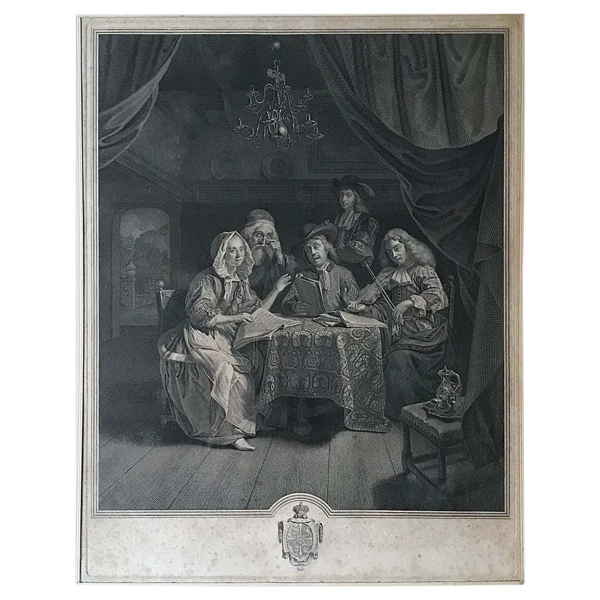 Georg Wille, The Family Concert, 18th Century, Engraving on Paper for ...