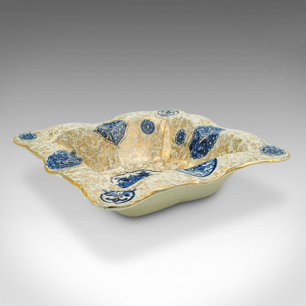 Antique English Decorative Ceramic Cake Stand and Bon Bon Dish, 1920 ...