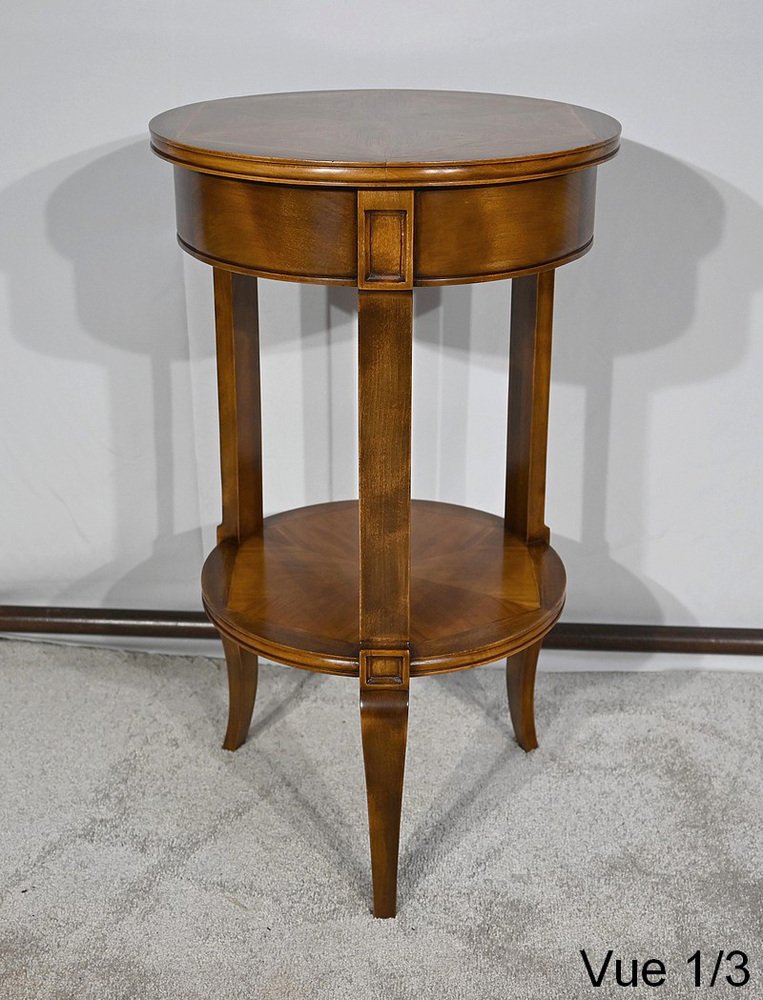 Small Pedestal Table in Beech and Ash for sale at Pamono