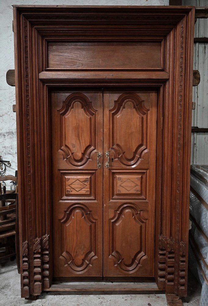 Louis XIV Style Indian Doors in Teak for sale at Pamono