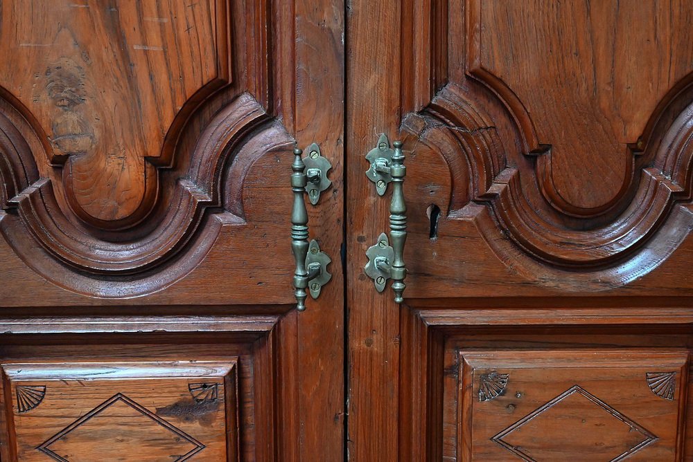 Louis XIV Style Indian Doors in Teak for sale at Pamono