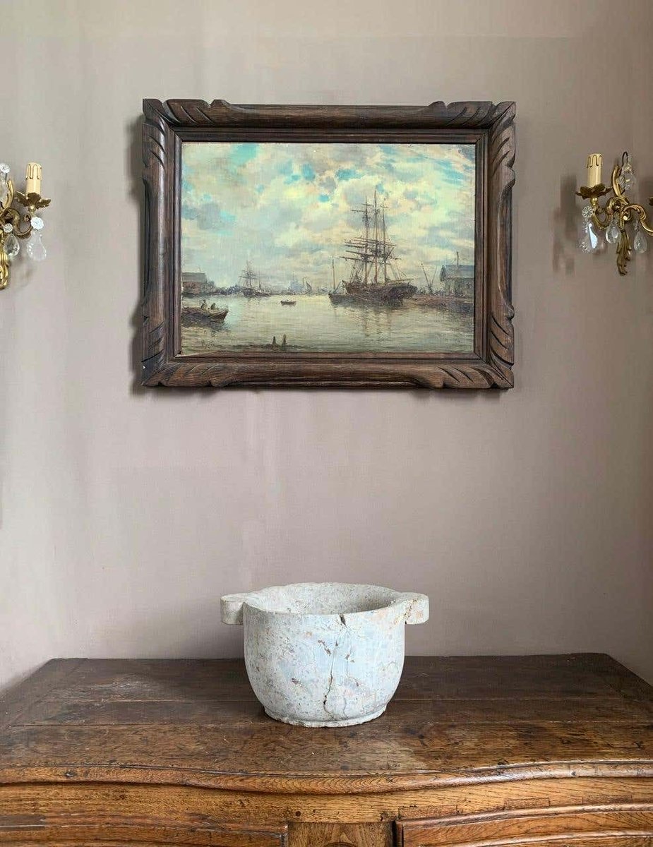 Early Renaissance Grey Marble Mortar for sale at Pamono