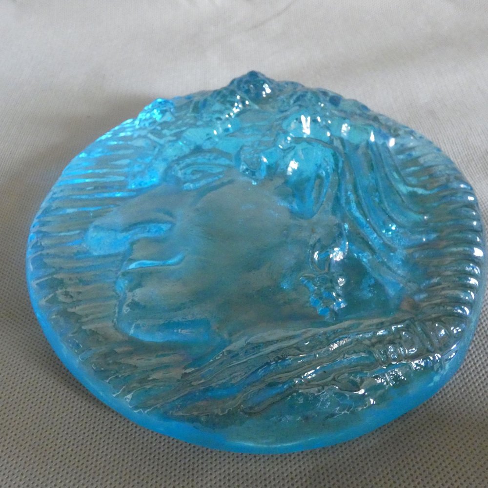 Italian Murano Glass Bas-relief Tile by Gianfranco Lai Olla for Egidio ...