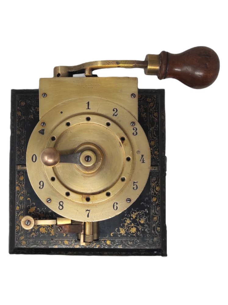 Antique Cheque Printing from Trog & Rohrig Rome, 1891 for sale at Pamono