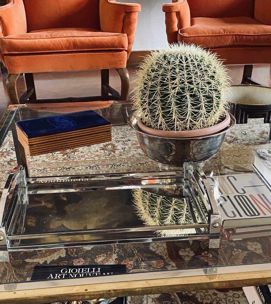 French Modern Mirrored Tray by Jacques Adnet for Maison Adnet, 1940s ...