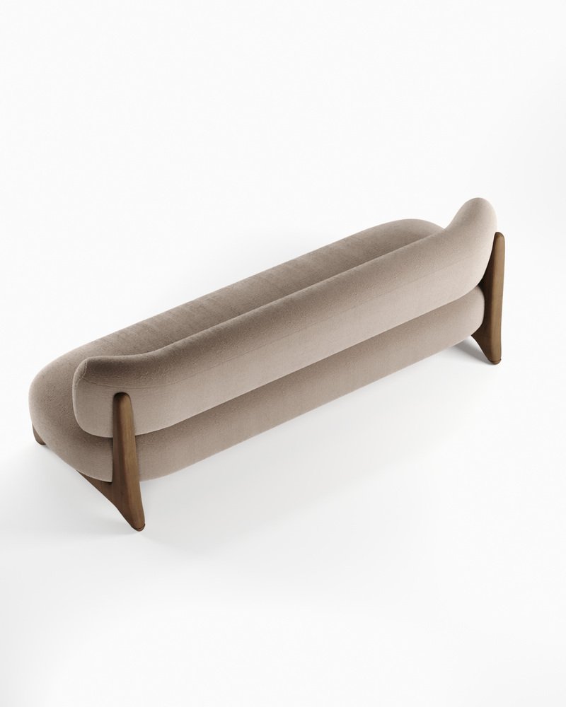 Modern Tobo Sofa in Fabric and Oak by Collector Studio for sale at Pamono