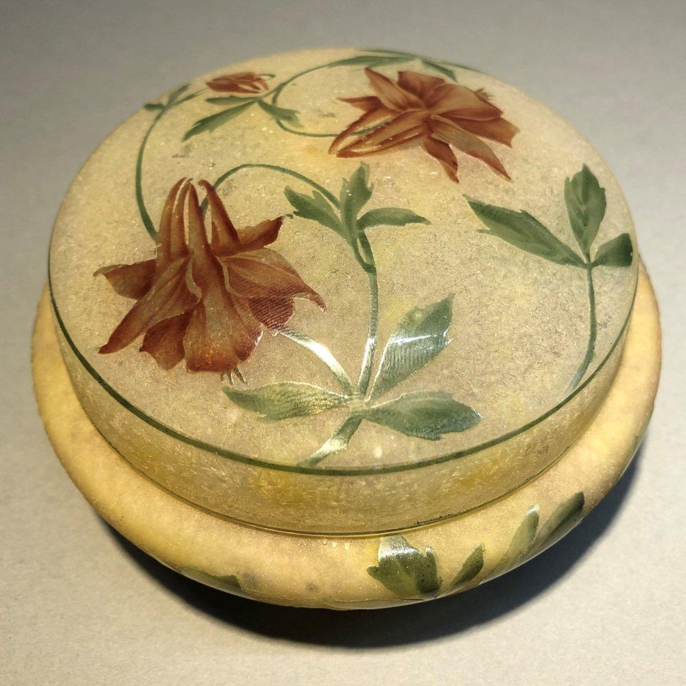 Candy Box in Glass from Maison Daum-Nancy, 1890s for sale at Pamono