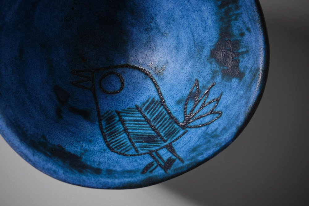 Kleine Keramikschale in organischer Form von Jacques Blin, Frankreich ...