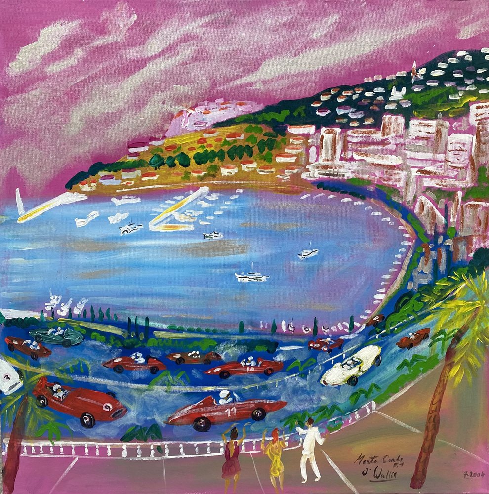 Jean Wallis, Monte Carlo, 2000s, Acrylic for sale at Pamono