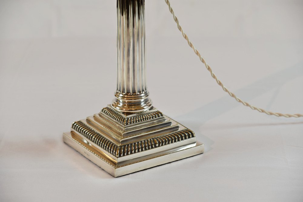 Vintage Silverplate Table Lamp for sale at Pamono