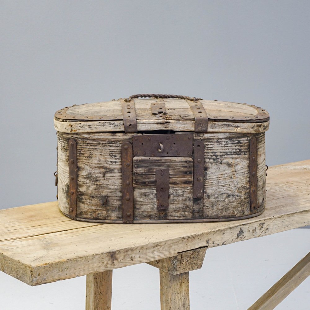 Metal Bound Box, 1840s for sale at Pamono