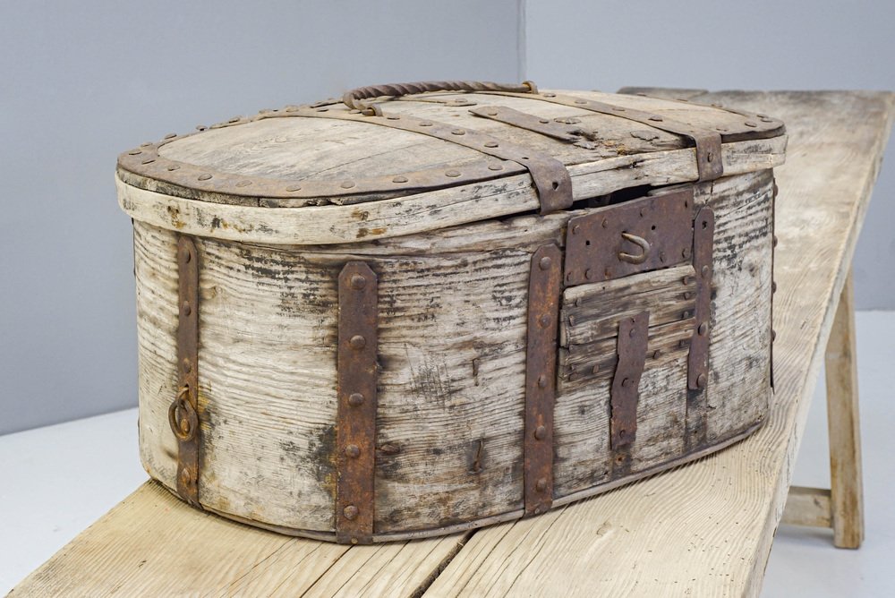 Metal Bound Box, 1840s for sale at Pamono