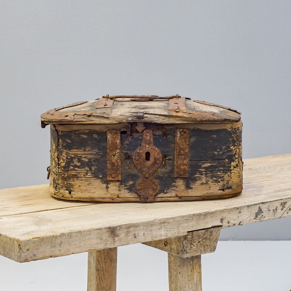 Metal Bound Box, 1840s for sale at Pamono