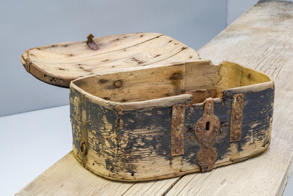 Metal Bound Box, 1840s for sale at Pamono