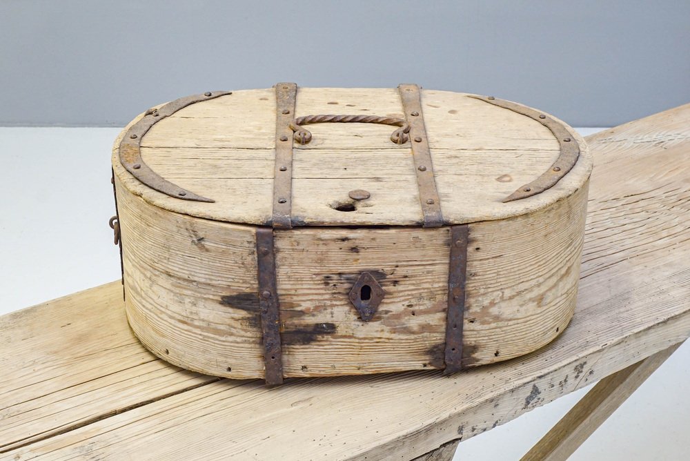 Metal Bound Box, 1840s for sale at Pamono
