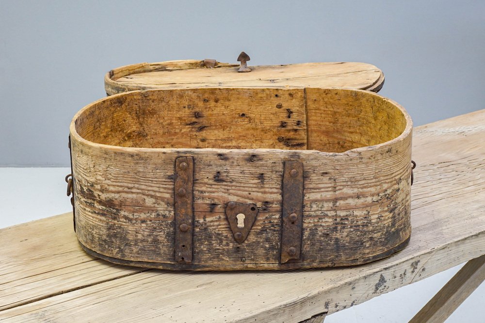 Metal Bound Box, 1840s for sale at Pamono