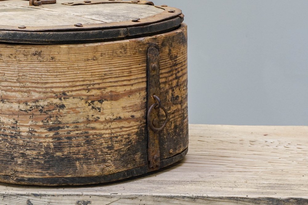 Metal Bound Box, 1840s for sale at Pamono