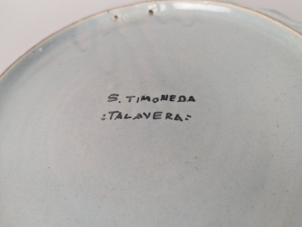Talavera Ceramic Plate, 1950s for sale at Pamono