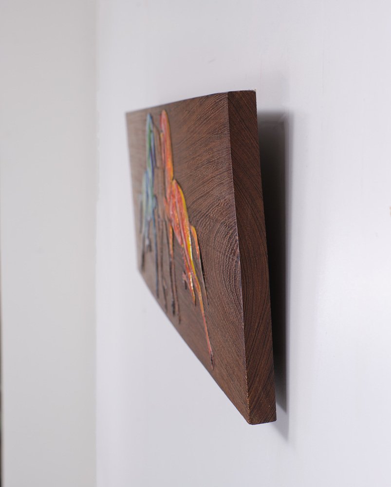 Enamel Horses on Panel, Swiss, 1960s for sale at Pamono