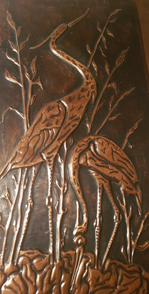 Vintage Copper Decorative Wall Panel, 1960s for sale at Pamono