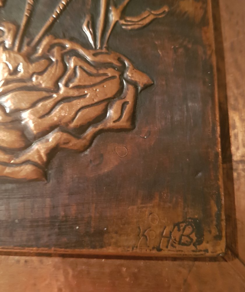 Vintage Copper Decorative Wall Panel, 1960s for sale at Pamono