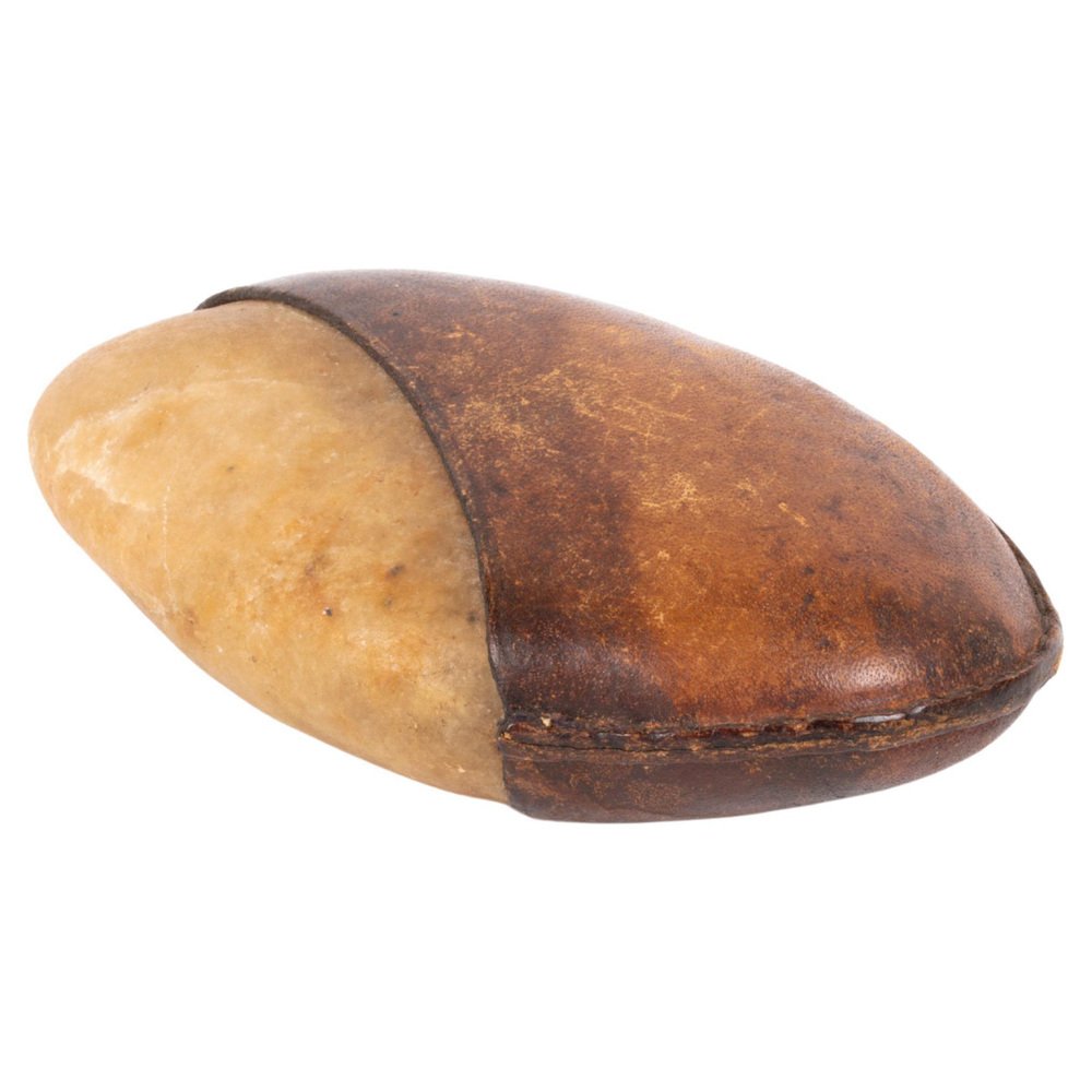 Austrian Paperweight in Leather and Stone by Carl Auböck, 1960s for ...