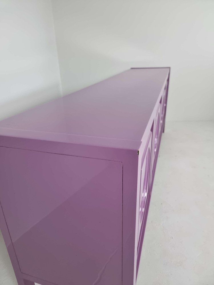 Vintage Brutalist Pink Sideboard by Defour, 1970s for sale at Pamono