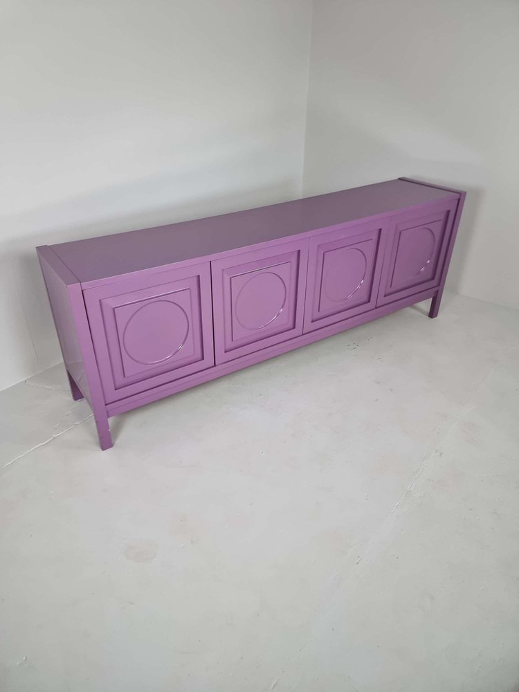 Vintage Brutalist Pink Sideboard by Defour, 1970s for sale at Pamono